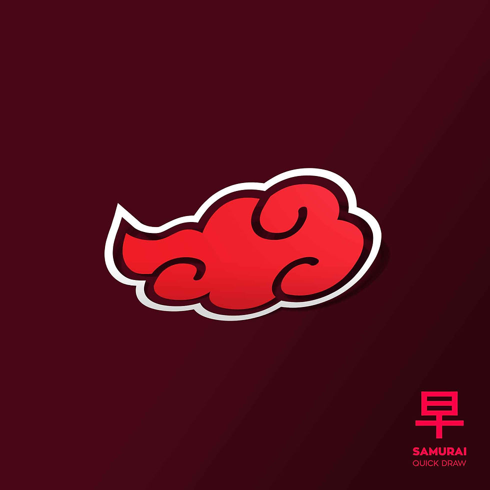 Akatsuki Red Cloud - Naruto | Samurai Quick Draw