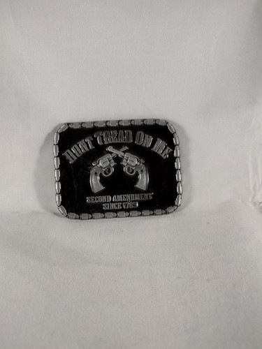 Don't Tread On Me Second Amendment Belt Buckle | Webster Confederate