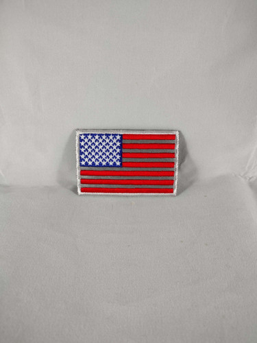 Silver American Flag Patch | Webster Confederate