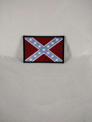 Confederate Flag With Black Boarder Patch | Webster Confederate