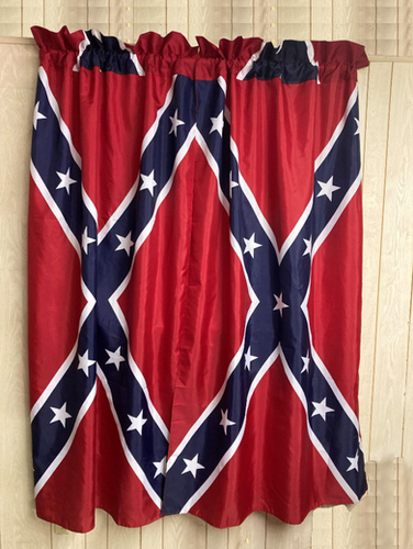 Rebel Flag Curtains | Webster Confederate