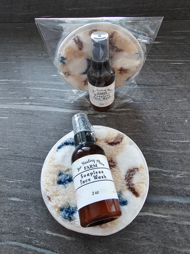 Soapless Facewash and Puff Set | TheHealingPlaceFarm