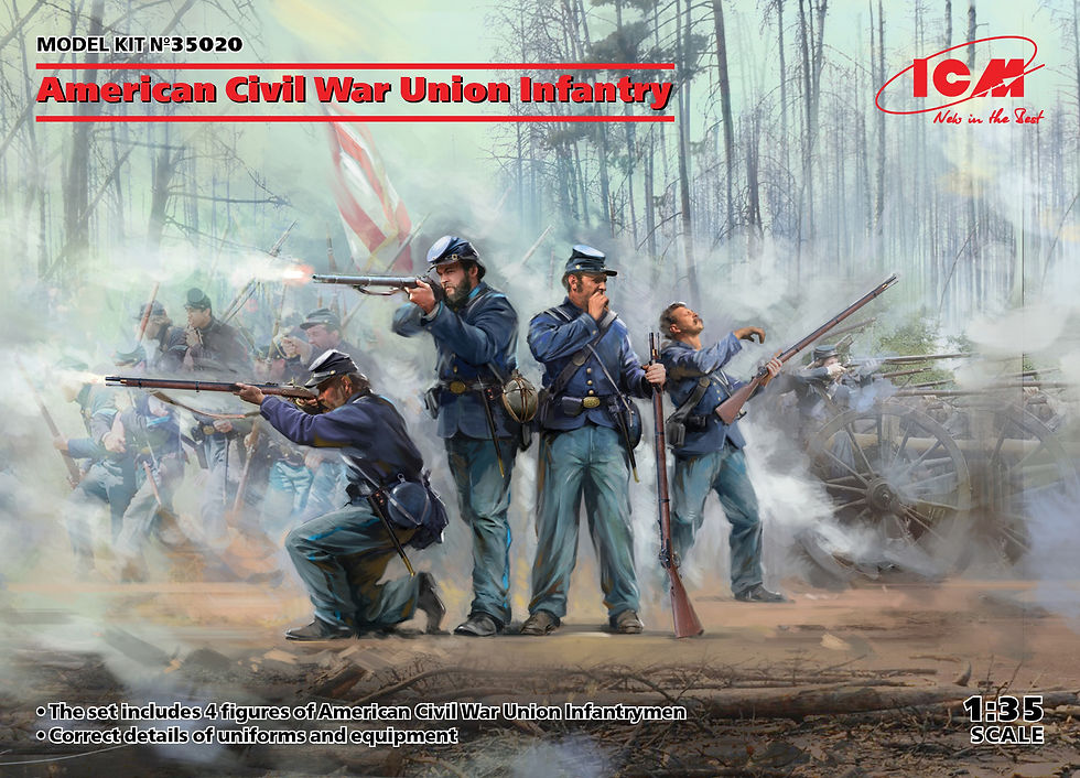 ICM 1/35 CIVIL WAR UNION INFANTRY | Rue 35 Models