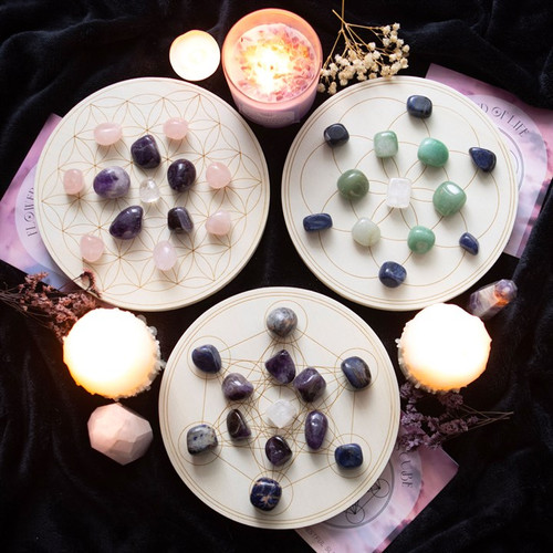 Crystal Grid Set | Pomegranate Moon
