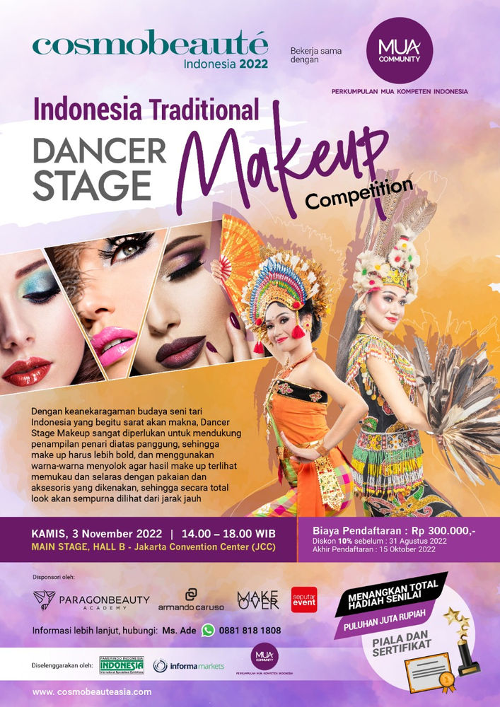 “Indonesia Traditional Dancer Stage Make Up COMPETITION“ | seputarevent