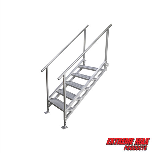Extreme Max 5-Step Aluminum Dock Stairs | MN Dock & Lift
