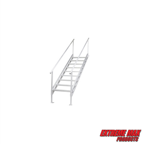Extreme Max 9-Step Aluminum Dock Stairs | MN Dock & Lift