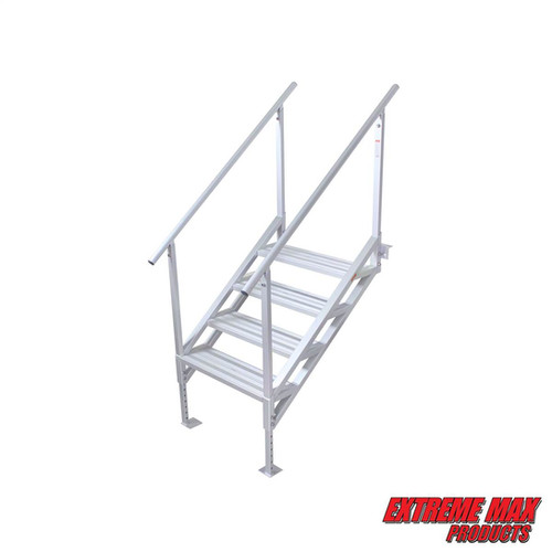 Extreme Max 4-Step Aluminum Dock Stairs | MN Dock & Lift