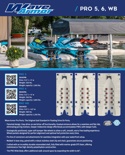 Wave Armor Pro Series PWC Ports | MN Dock & Lift