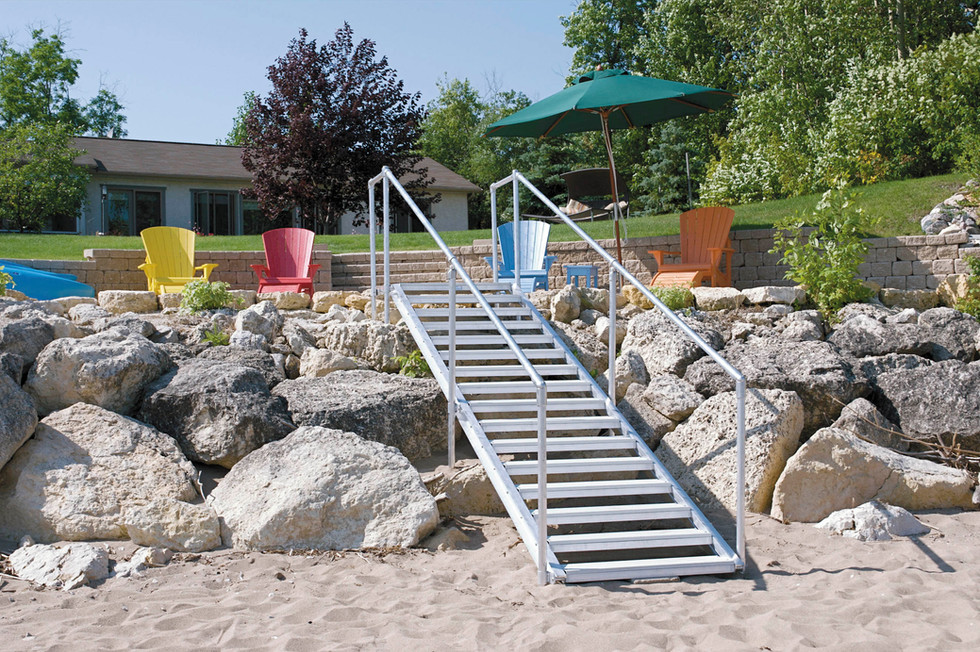 Hewitt Adjustable Stairs Manitoba - True North Docks & Lifts
