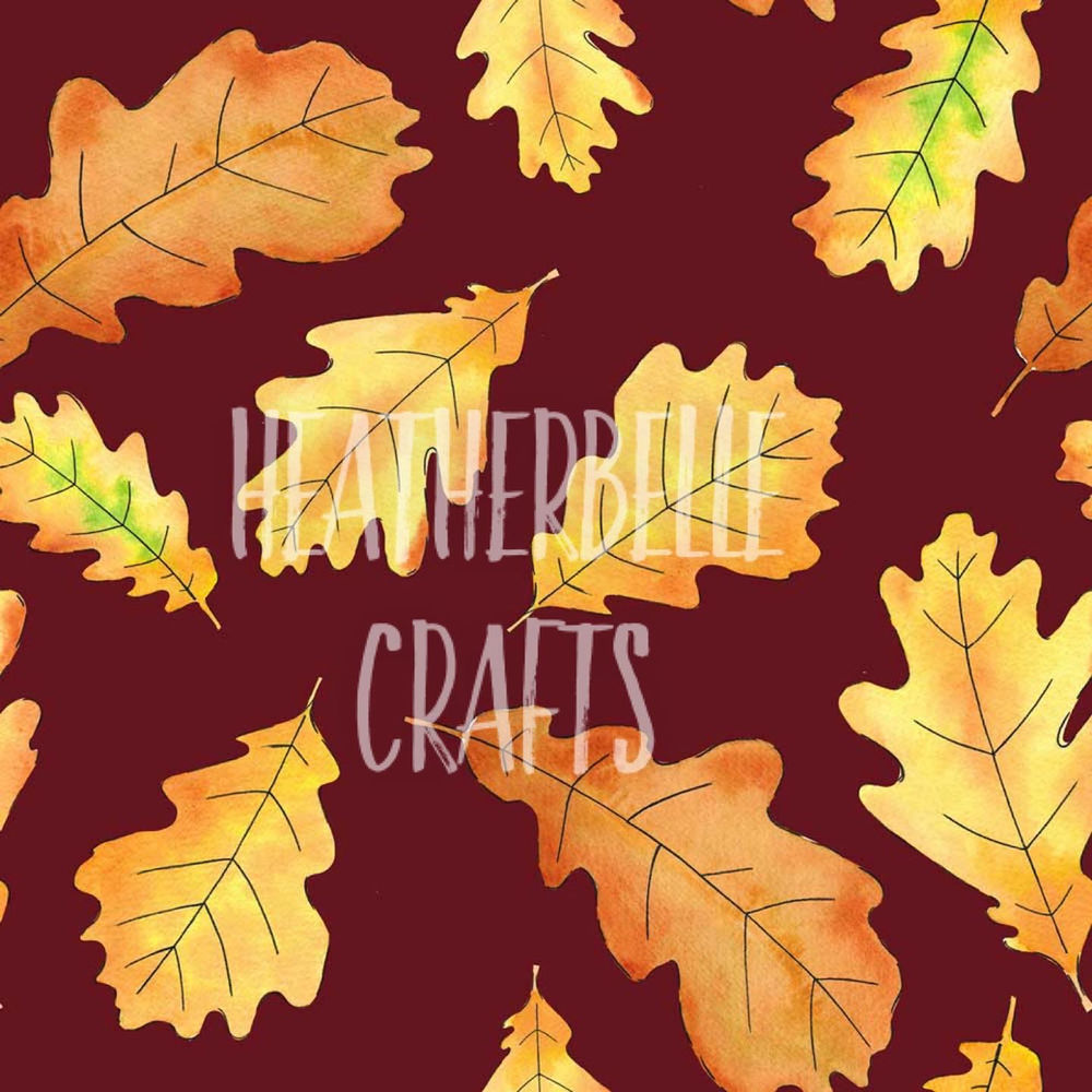 Colour Your Own Oak Leaves - Free Printable