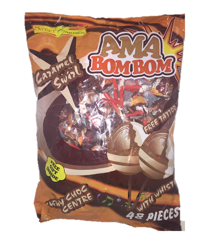 AMA BOM BOM XXXL CARAMEL SWIRL LOLLIPOPS | AMA BOM BOM SWEETS