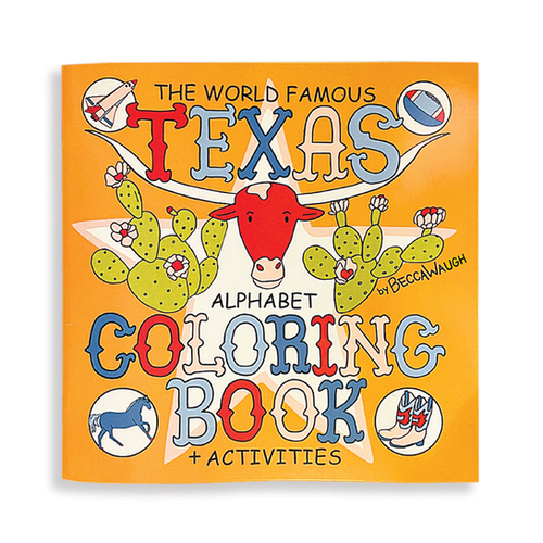 Texas Alphabet Coloring Book | Sleepy Panther