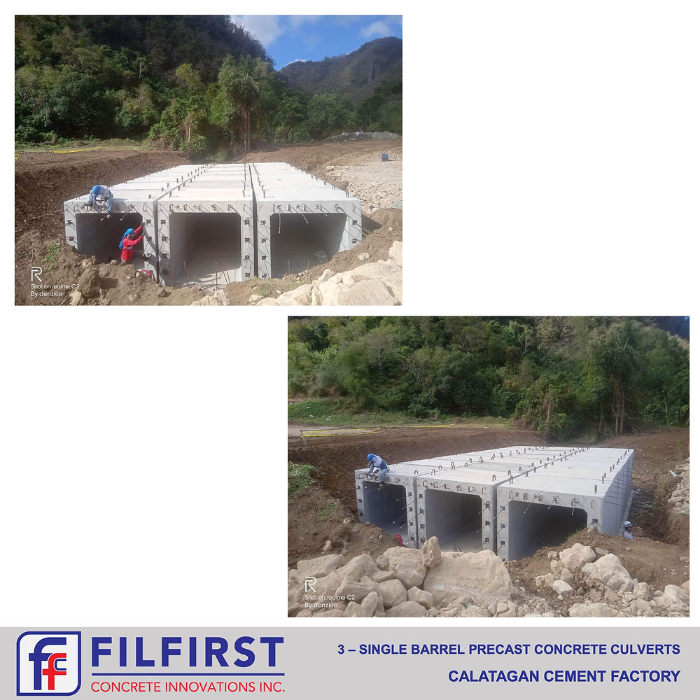 PRECAST CONCRETE CULVERTS(3-SINGLE BARREL)