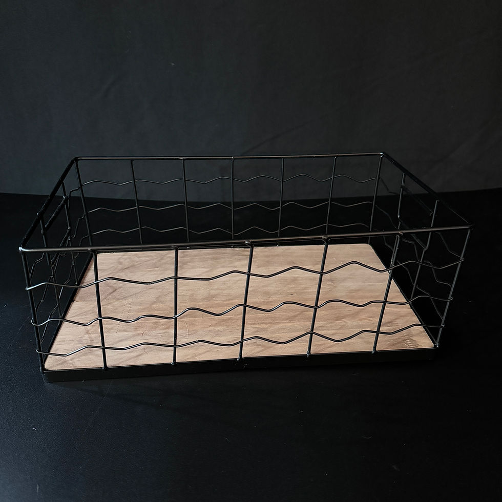 Black Wire Basket | Weddings With Nikki