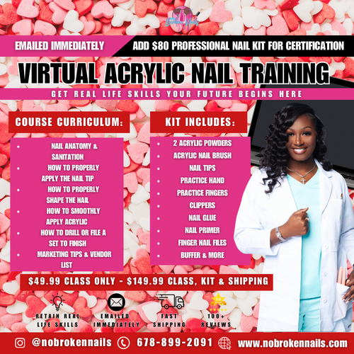 VIRTUAL NAIL COURSE | No Broken Nails