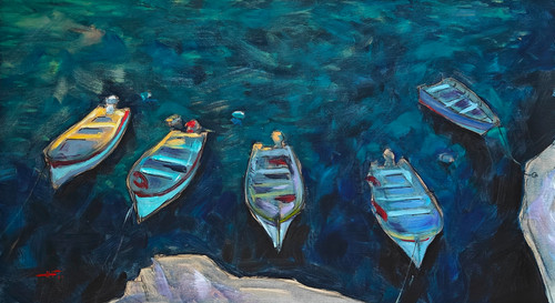 Five little boats | Art Gallery