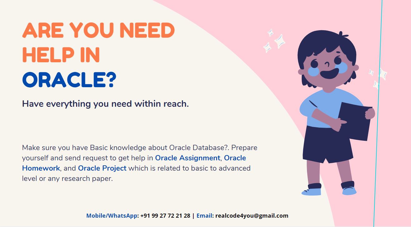 Oracle Assignment Help, Oracle Homework Help | Realcode4you