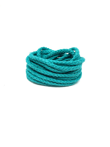 Hollow Braided Drawstring Cord (5mm) - BAHAMA GREEN | GeorgiaGirlStitches
