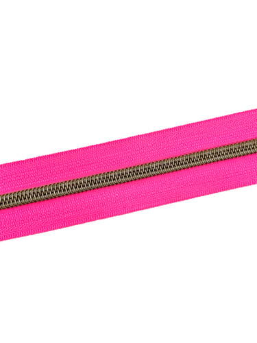 #5 Nylon Zipper Tape - NEON PINK | GeorgiaGirlStitches