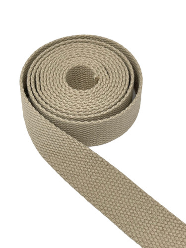 Cotton Poly Webbing - BEIGE | GeorgiaGirlStitches