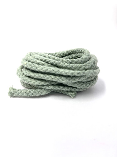 Hollow Braided Drawstring Cord (5mm) - CELADON GREEN | GeorgiaGirlStitches