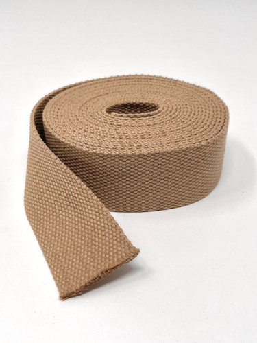 Cotton Poly Webbing - ALMOND | GeorgiaGirlStitches