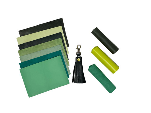 Lambskin Tassel Cuts (3-Pack) - GREENS | GeorgiaGirlStitches