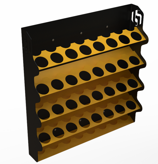 WALL MOUNT AEROSOL RACK | rubix-design