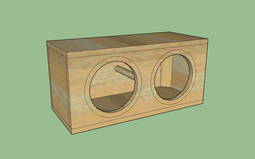 2 Sealed 8 inch Subwoofers Box Design | Subwoofer Box Design