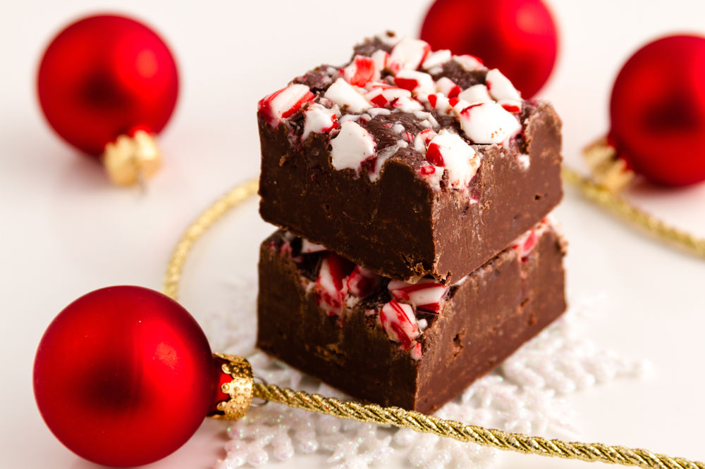 Silky Peppermint Chocolate Fudge