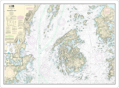 Nautical Chart 13305 'Penobscot Bay; Carvers Harbor and Approaches ...