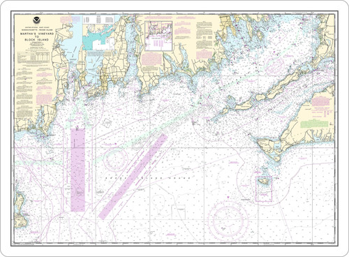 Nautical Chart 13218 'Martha's Vineyard to Block Island' Placemat ...