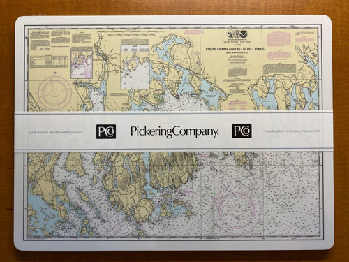 Factory 2nd - Set of 2 Nautical Chart 13312 'Frenchman & Blue Hill Bays ...