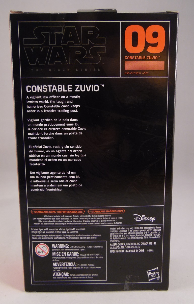 Review : Constable Zuvio, The Force Awakens (2015) Star Wars Black Series