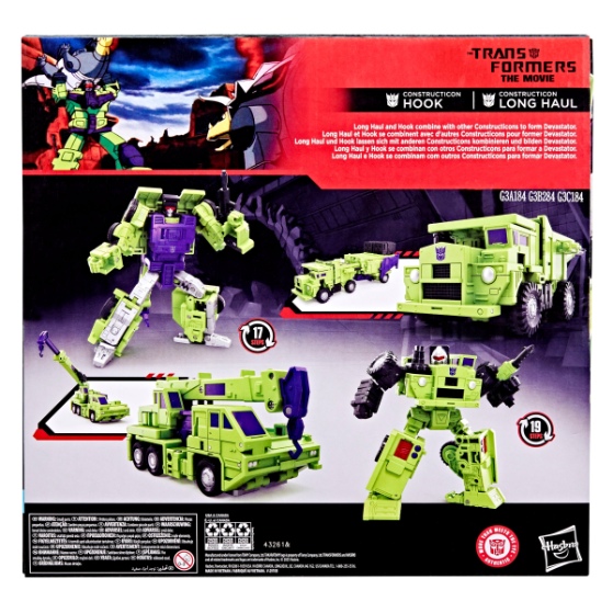 Transformers Studio Series release of Devastator Constructicon Long Haul and Constriction Hook 2 ...