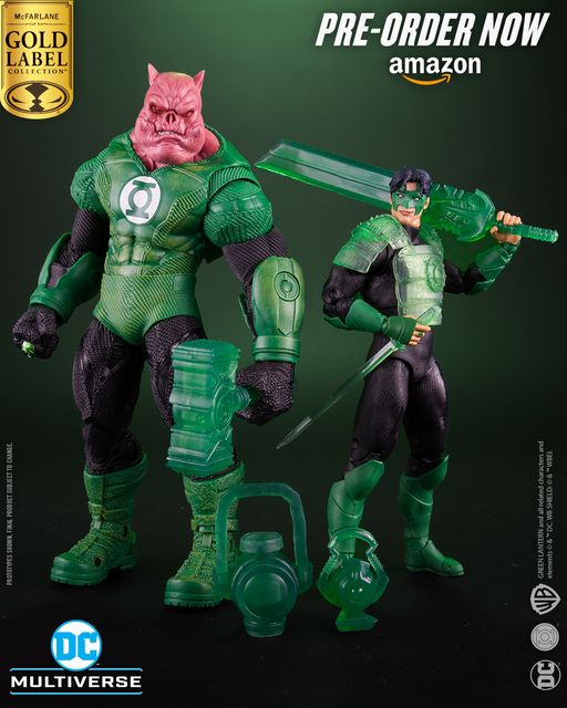 McFarlane DC Multiverse Gold Label Amazon Exclusive Kyle Rayner Green ...