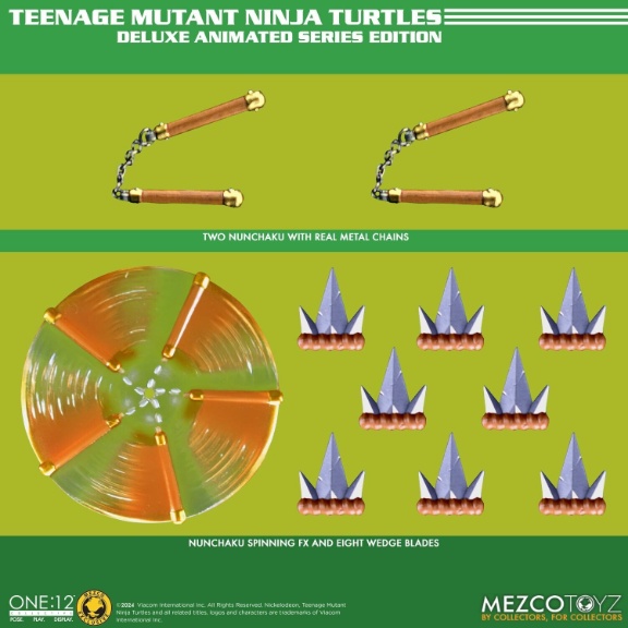 Mezco One:12 Collective Teenage Mutant Ninja Turtles Deluxe Animated ...