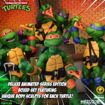 Mezco One:12 Collective Teenage Mutant Ninja Turtles Deluxe Animated ...