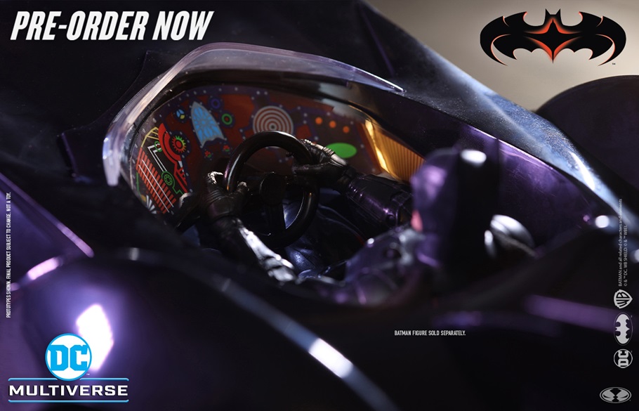 McFarlane DC Multiverse Batman & Robin movie Batmobile