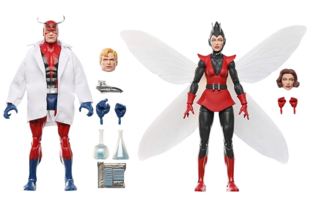 Marvel Legends Exclusive 2-Pack of Hank Pym 'Giant Man' and Janet Van ...