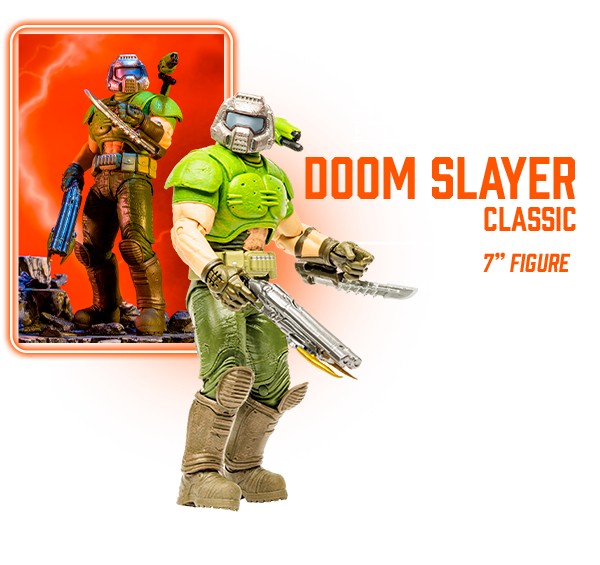 McFarlane Doom Eternal figures of the Astro Slayer, Ember Armour, and ...