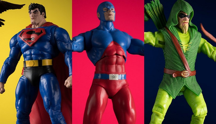 McFarlane DC Direct 'Phygital' releases of The Atom, Superman, and Green Arrow