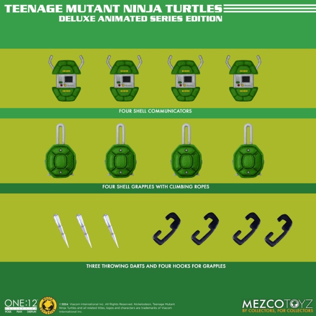 Mezco One:12 Collective Teenage Mutant Ninja Turtles Deluxe Animated ...