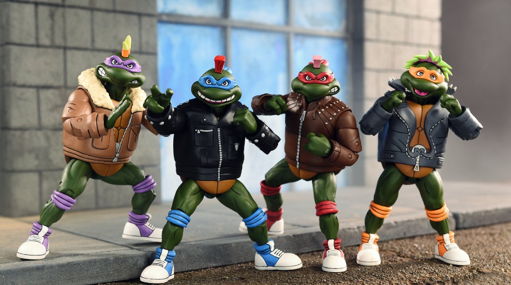 NECA Haulathon Teenage Mutant Ninja Turtles Punk Turtles 4-Pack