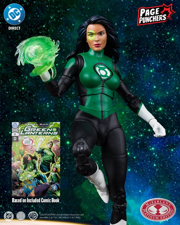 McFarlane DC Direct Page Punchers Jessica Cruz Green Lantern (Red Platinum)