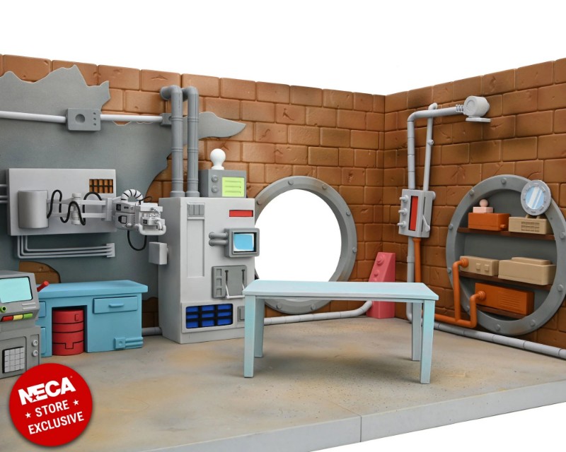 NECA Teenage Mutant Ninja Turtles Donatello's Sewer Lair Lab (NECA ...