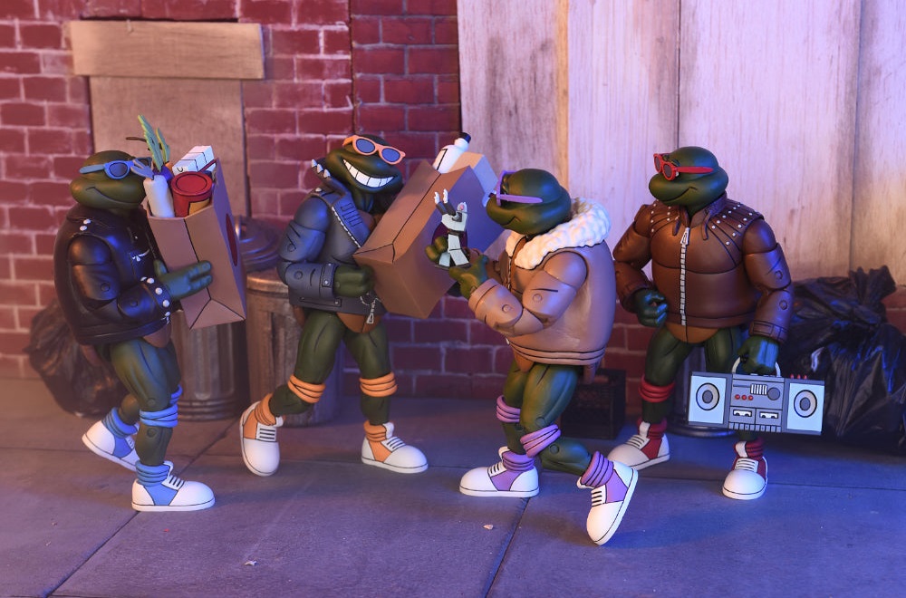 NECA Haulathon Teenage Mutant Ninja Turtles Punk Turtles 4-Pack