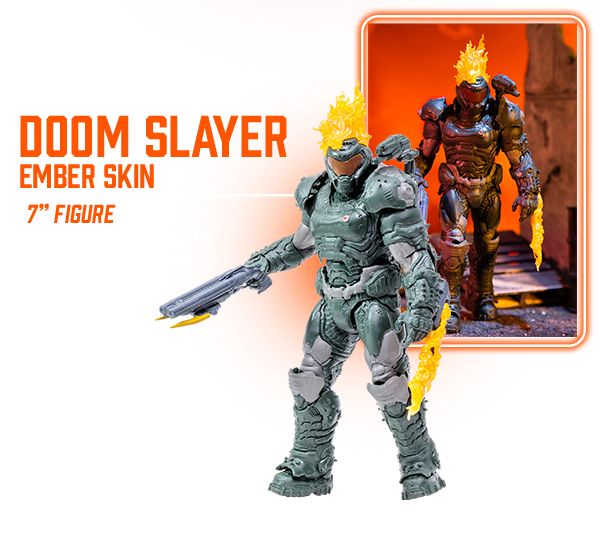 McFarlane Doom Eternal figures of the Astro Slayer, Ember Armour, and ...
