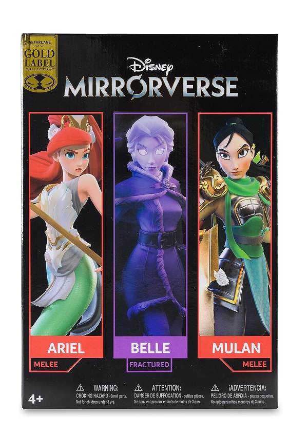 McFarlane Disney Mirrorverse Gold Label exclusive set of Ariel, Mulan ...